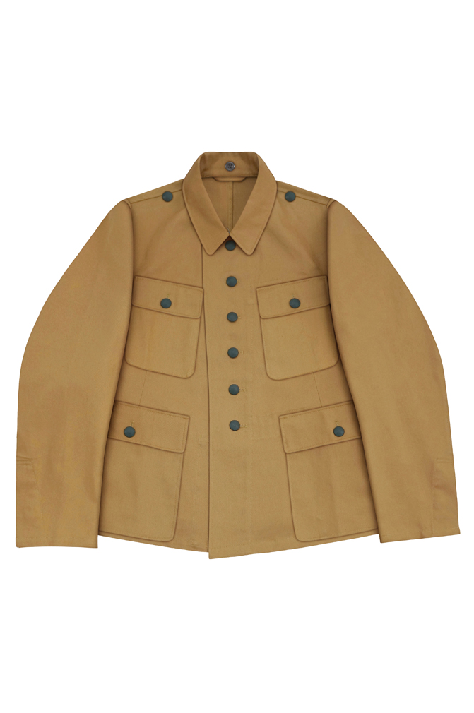 WWII German Tropical Heer M43/M44 EM Summer Sand Field TunicTropical ...